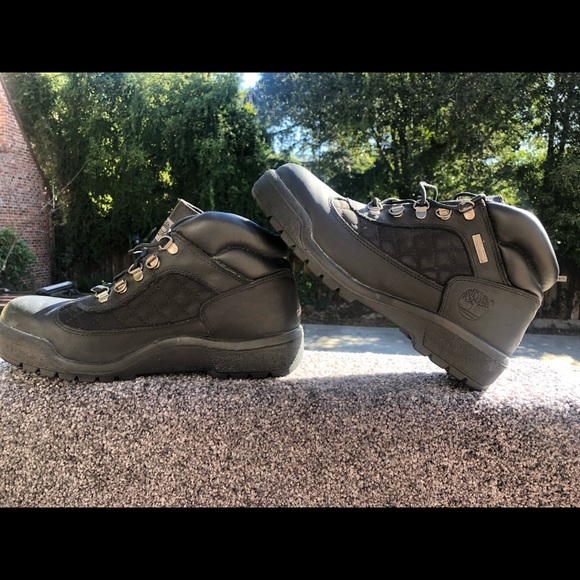 Timberland | Shoes | Timberland Rare All Black Goretex Field Boot 75 ...